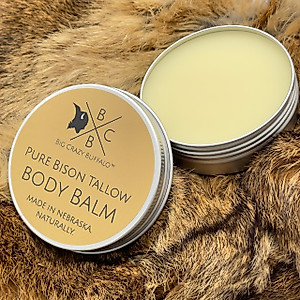 Big Crazy Buffalo Pure Bison Tallow balm, Lavender Mint, 1 Pack - All Purpose, Hydrating, Naturally Derived, Mild Scent, Replaces Lotion, For Cracked, Dry, Itchy, Irritated Skin, Essential Oil