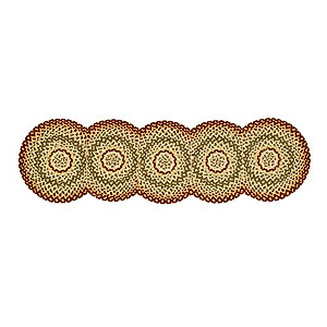 Park Designs Mill Village Braided Tablerunner 15X54