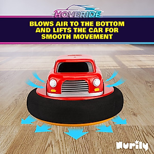 Nurily Air Gliding Toy Car for Boys - Red Cars Indoor Toys for Toddlers and Kids Ages 3 4 5 6 Year Old Boys, Unique Patented Design, Birthday Boy Gifts, Party Gift Ideas