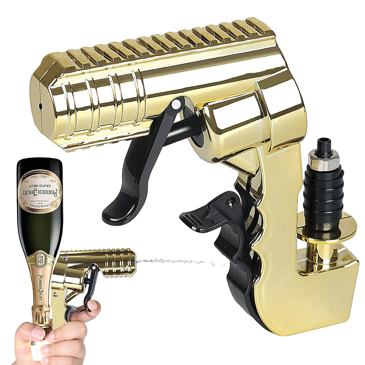 Champagne Gun Shooter,The 4th Generation Beer Gun Shooter,Alcohol Gun Shooter Bottle Squirt Spray Gun for Party Club Bar Festival Birthday Wedding Christmas