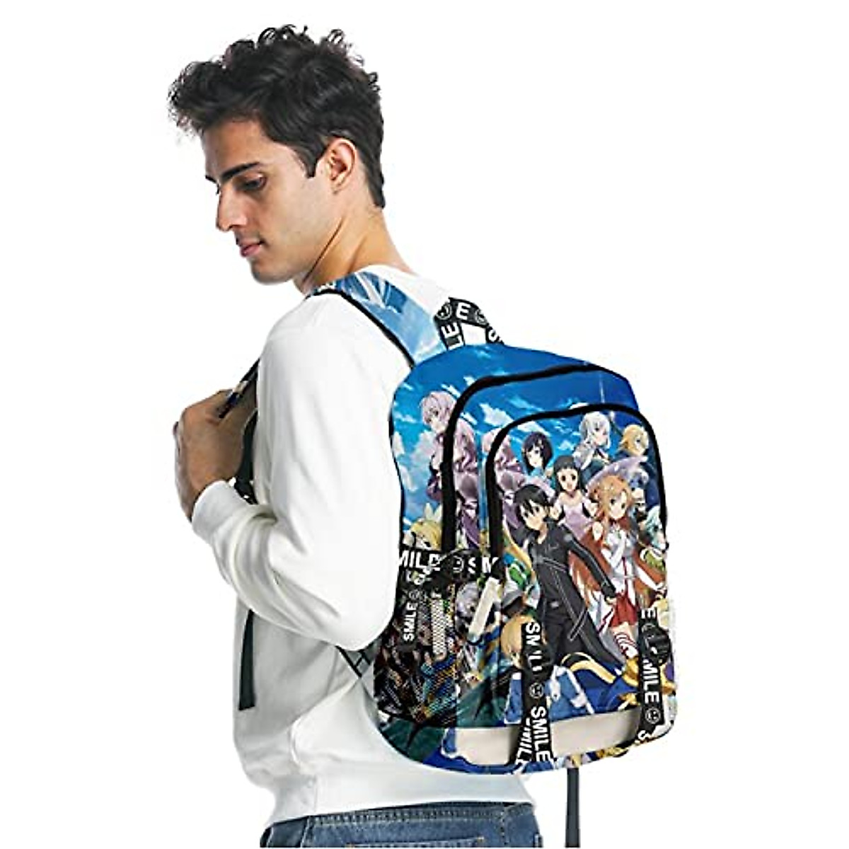 WANHONGYUE Anime Sword Art Online SAO 3D Printed Backpack School Bag Boys Girls Student Laptop Rucksack Casual Daypack Bookbag 1157/6