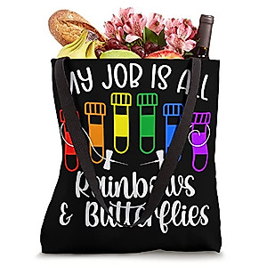 Rainbows & Butterflies Phlebotomist Phlebotomy Tech Tote Bag