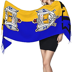 LeRayal Sigma Gamma Rho Scarf Sorority Gifts for Women Gift for GirlsPerfect Winter Warm Long Large Scarves With Tassel 1922, One Size