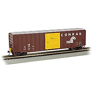 Bachmann Trains - 50' Outside Braced Box Car with Flashing End of Train Device - Conrail #166313 - HO Scale, 14907