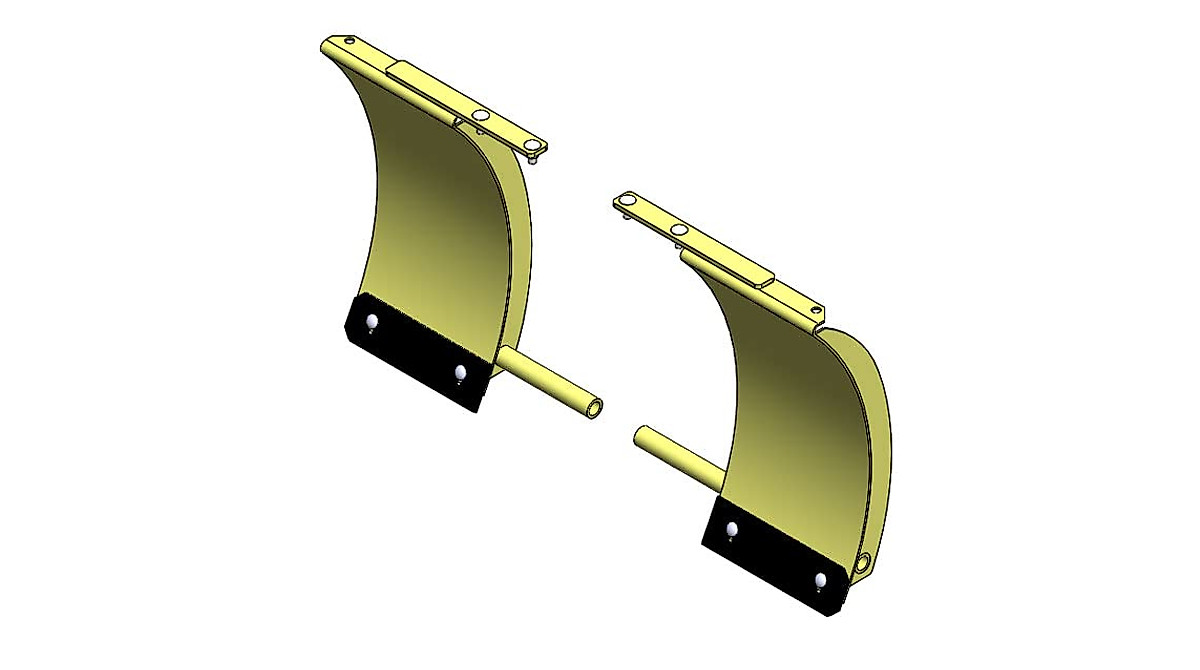 John Deere Snow Blade Extension Kit - 18-inch Plow Wings for Larger ...