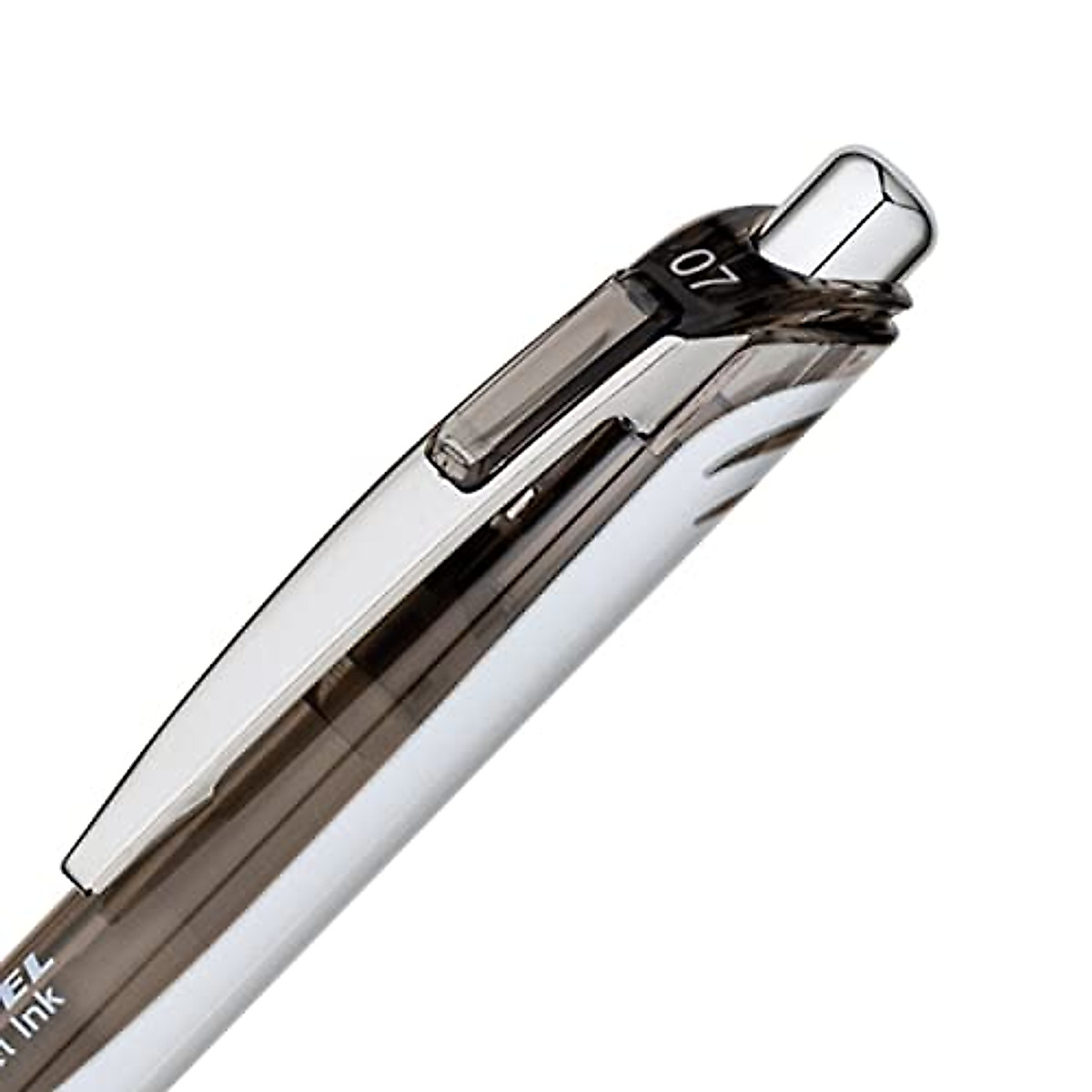 Pentel EnerGel Pearl Deluxe RTX Retractable Liquid Gel Pen, (0.7mm), Accent, Black Ink, Box of 12 (BL77PW-A)