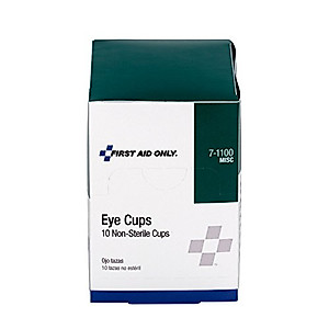 First Aid Only 7-110 Non Sterile Eye Cups, 10 Pack
