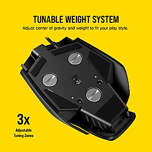 CORSAIR M65 Pro RGB - FPS Gaming Mouse - 12,000 DPI Optical Sensor - Adjustable DPI Sniper Button - Tunable Weights -  Black (CH-9300011-NA)