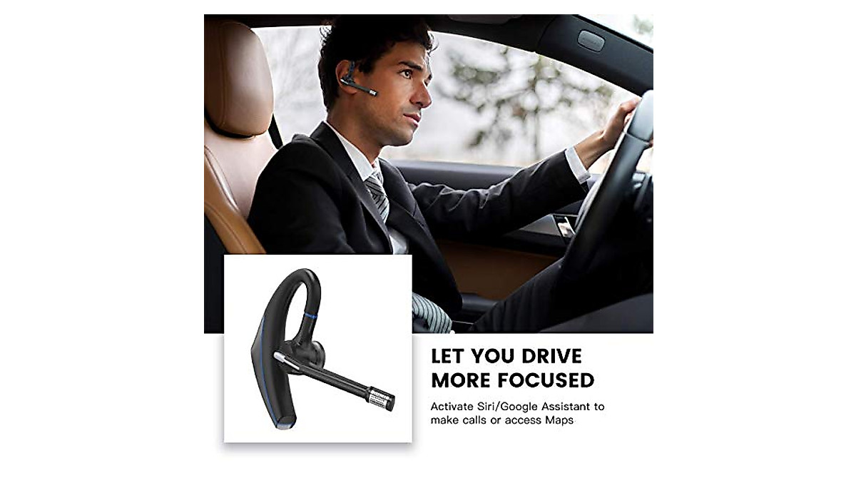 Wireless Bluetooth Headset with Noise Cancellation
