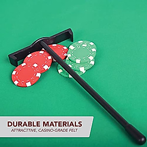 Hathaway No Limit 3-in-1 Portable Casino Tabletop, Black/Green