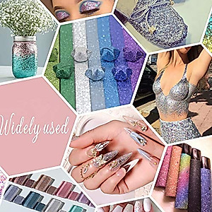 Fine Glitter 24 Colors Craft Glitter for Resin Makeup for Body Nail Face Hair Eyeshadow Lip Gloss Making