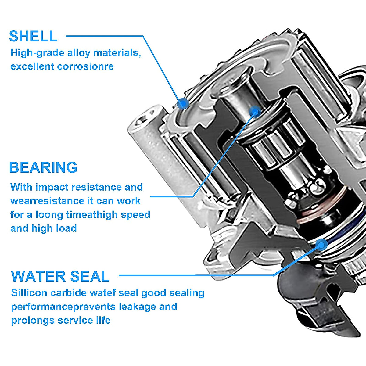 DOFOCH TKH-002 Timing Belt Kit with Water Pump Compatible with 2003-2018 Honda Accord Crosstour Odyssey Pilot Ridgeline MDX RDX RL TL TSX ZDX Saturn Vue 3.0L 3.5L 3.7L Replaces# TCKWP329 19200-RDV-J01