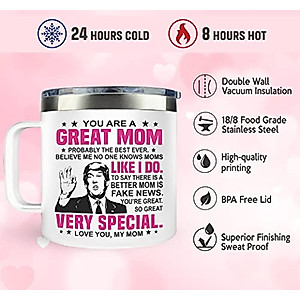 LIZAVY - Gifts for Mom from Daughter, Son - Mom Gifts from Daughters, Sons - Birthday Gifts for Mom, Mom Birthday Gifts - Mothers Day Gifts for Mom - Mothers Day Gifts from Daughter - Mom Mug 14Oz
