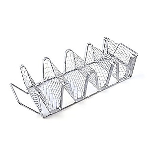 Charcoal Companion CC1992 Stainless Steel Taco Warmer