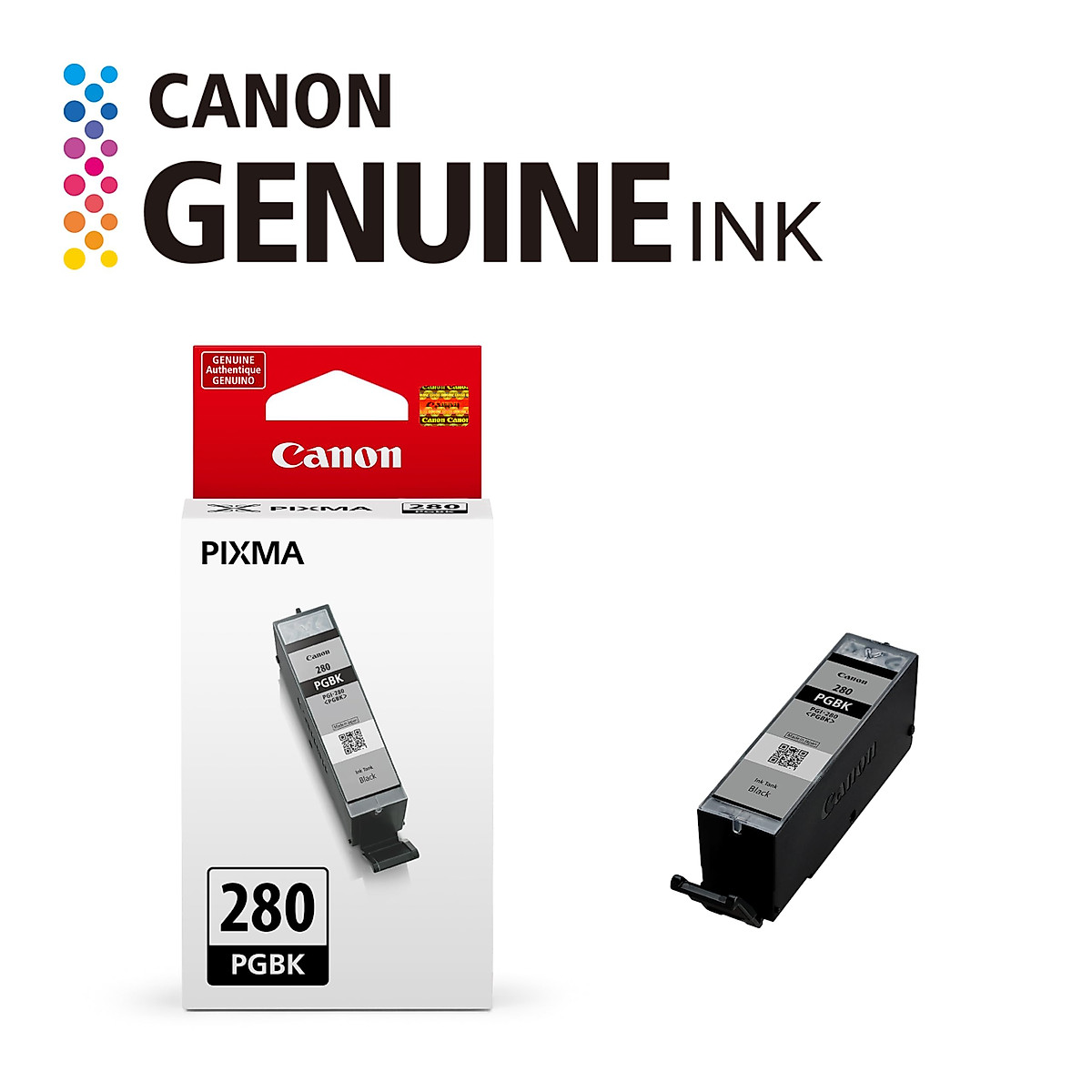 Canon PGI-280 Pigment Black Ink Tank Compatible to printer TR8520, TR7520, TS9120 Series,TS8120 Series, TS6120 Series, TS9521C, TS9520, TS8220 Series, TS6220 Series