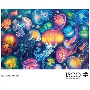 Buffalo Games - Eduard - Jellyfish Fantasy - 1500 Piece Jigsaw Puzzle for Adults Challenging Puzzle Perfect for Game Nights - Finished Puzzle Size is 38.50 x 26.50