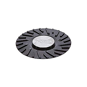 BOSCH MGX0450 4-1/2 In. X-LOCK Backing Pad with X-LOCK Clip - Medium Hardness, Use with Fiber Discs, for Applications in Metal Surface Finishing, Weld Blending, Rust Removal, Black