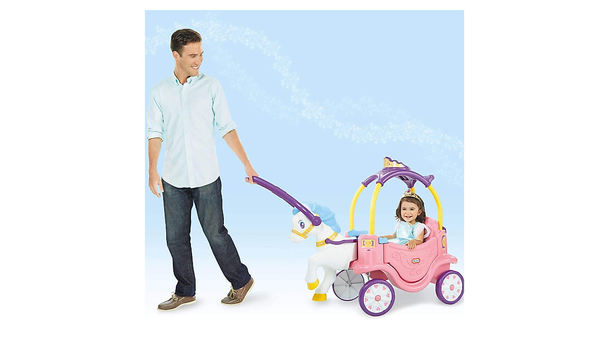 Little Tikes Princess Horse & Carriage - Kids Ride-On Toy for ...