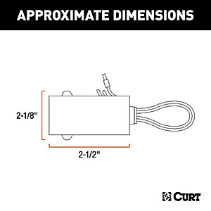 CURT 52025 Trailer Breakaway Battery Charger