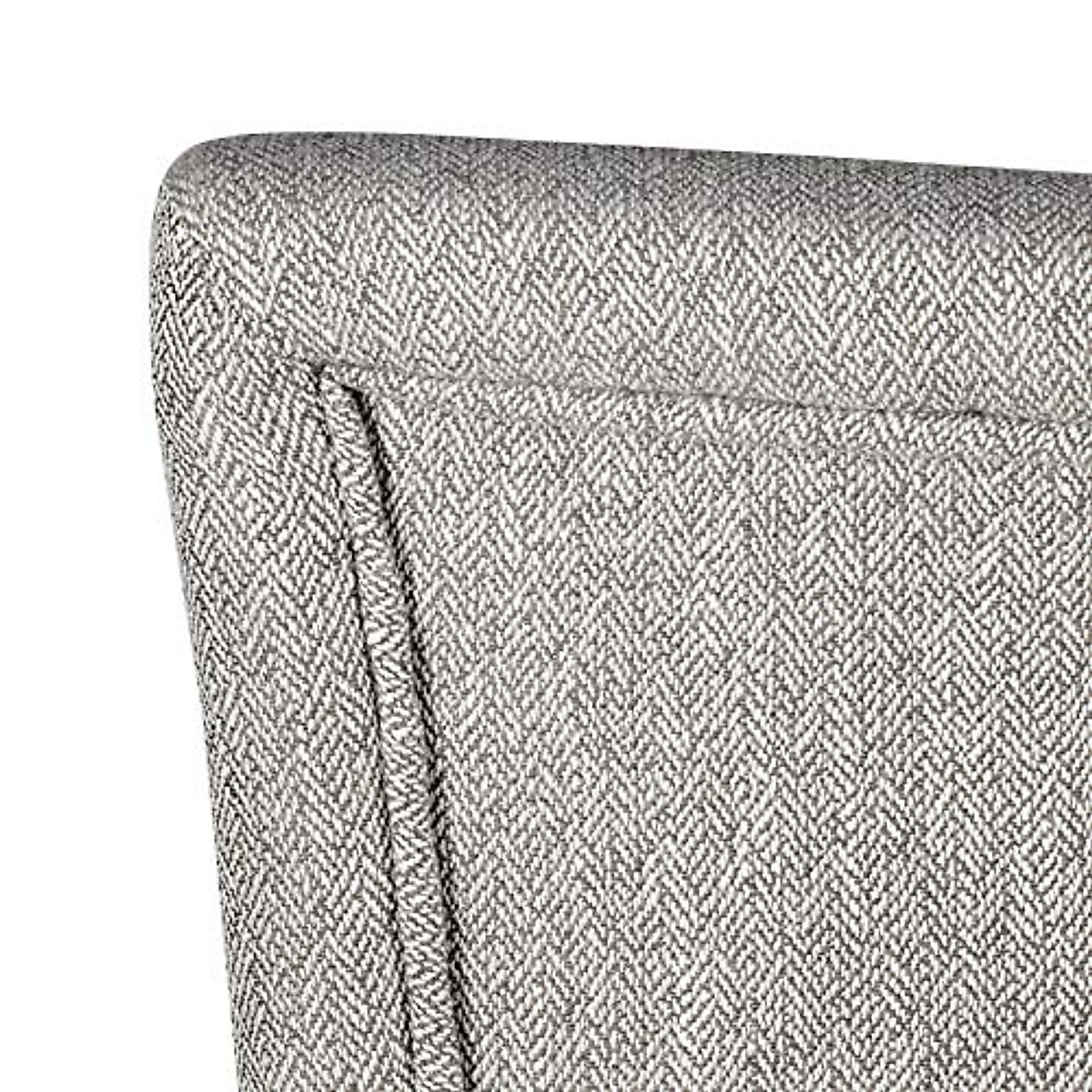 HomePop Parsons Classic Upholstered Accent Dining Chair, Single Pack, Light Grey