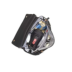 Storksak St. James Convertible Backpack Diaper Bag - Black Scuba