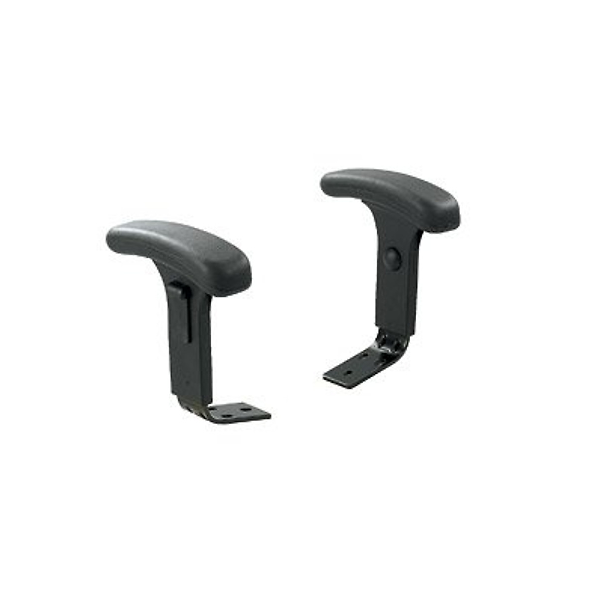 Safco Products 3496BL T-Pad Arm Set for Use with Uber Big and Tall Chairs (Sold Separately), Black