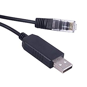 Telescopes Equatorial Mount Control Cable for Skywatcher HEQ5pro AZEQ5 AZEQ6 EQ6-R Support EQMOD ASCOM Set Up Sofware Manual Download (6ft/180cm,Asiair or PC to Mount Black)