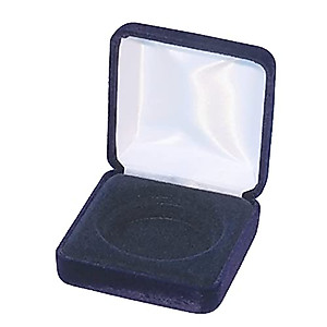 Guardhouse Blue Velvet Coin Display/Gift Box for One Extra Large/Air Tite “I” Capsule