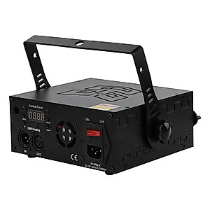 U`King DJ Disco Party Lights RGB Stage Lighting Beam Light Animation 3D Laser Patterns with DMX512 Sound Activated Remote Control for Festival Bar Nightclub Wedding Live Show Church