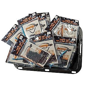 pumpuptheball Sport Ball Inflation Valve Kit (5 Replacement Valves) for Basketball, Soccer, Volleyball and Football