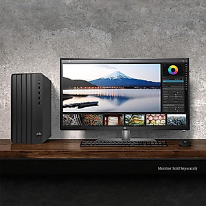 HP Pro Tower 290 G9 Desktop Computer, 12th Gen Intel 4-Core Processor (Intel Core i3-12100), 16GB RAM, 256GB NVMe SSD + 1TB 7200RPM HDD, 2-Monitor Support, HDMI, VGA, DVD-RW, Wi-Fi, Windows 11 Pro