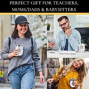 MARKHA Teacher Appreciation Week Gifts for Women Tumbler Cup - Best Teacher Gifts for Women - Cool Gifts for Teachers Women/Men Stainless Steel Teacher Tumbler with Straw and Lid - 12 oz