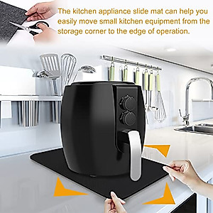 5PCS Heat Resistant Mat for Air Fryer Kitchen Appliance Slider Mats,5mm/0.2inch thickened Kitchen Countertop Heat Protector Mat compatible for Ninja Foodi Air Fryer,Coffee Maker,Blender