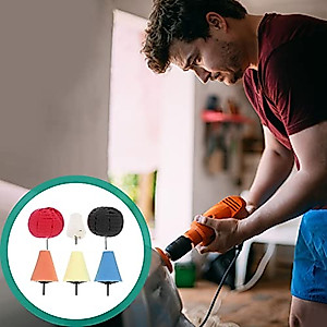 SEWACC Polishing Cone Car Buffers Polishing Kit Duffing 3 inch Car Hub Polishing Sponge Pads Polishing Wheel Foam Ball Sealing 6PCS/ Set for Aluminum Stainless Steel Car Care