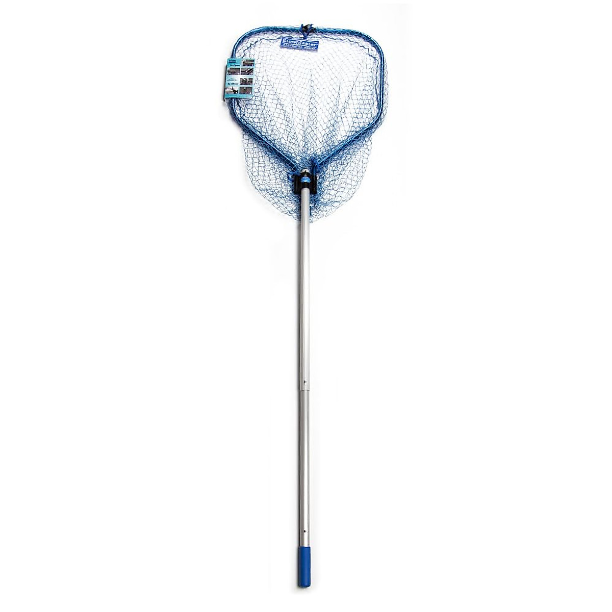 StowMaster SS84S Saltwater Series Precision Landing Net - Hoop 24"x28", Length 84",Silver/Blue