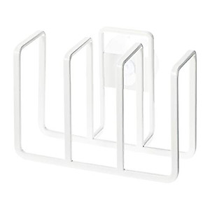 Yamazaki Home 3 Sponge Holder Rack Organizer for Kitchen Sink | Steel, One Size, White