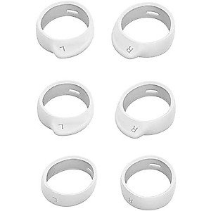 BLLQ Replacement for Samsung Galaxy Buds Wingtips Ear Tips 12 PCS Accessories, Silicone Earhooks Earbuds Cover Eargels Eartips for Galaxy Buds 2019, White 12pcs