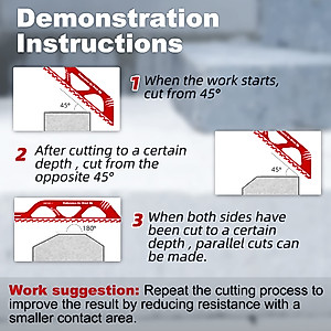EZARC Demolition Masonry Reciprocating Saw Blade, 12-Inch Carbide Sawzall Blades for Cutting Aerated Concrete and Hollow Brick, 1 Pack