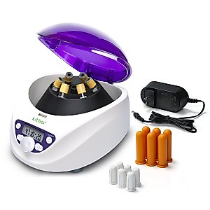 Utile Lab PRP Benchtop Centrifuge Machine with LCD Display, 6x15mL/10mL/7mL/1.5-5ml Lab Centrifuges 300-5000RPM Max. 2600xg RCF for Laboratory School, 4620.3004.1