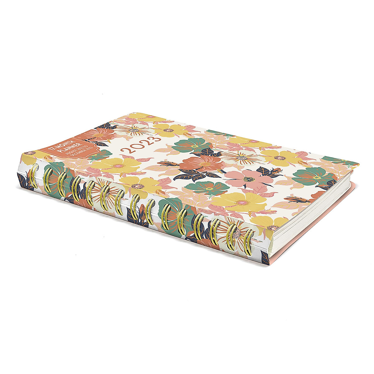 Orange Circle Studio On-Time 2022-2023 Weekly Planner - 17-Month Calendar with Weekly & Monthly Views - Goal Lists & Budget Tracker - Be Kind