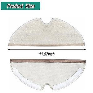 Frexusuent Mop Pad Replacement for Roborock Q5 Pro/Q5 Pro+/Q5/Q7/Q7 Max/S5/S5 MAX/S6/S6 MAXV/S6 Pure/E-Series Robot Vacuum Cleaner, Reusable Microfiber and Disposable Mop Pad