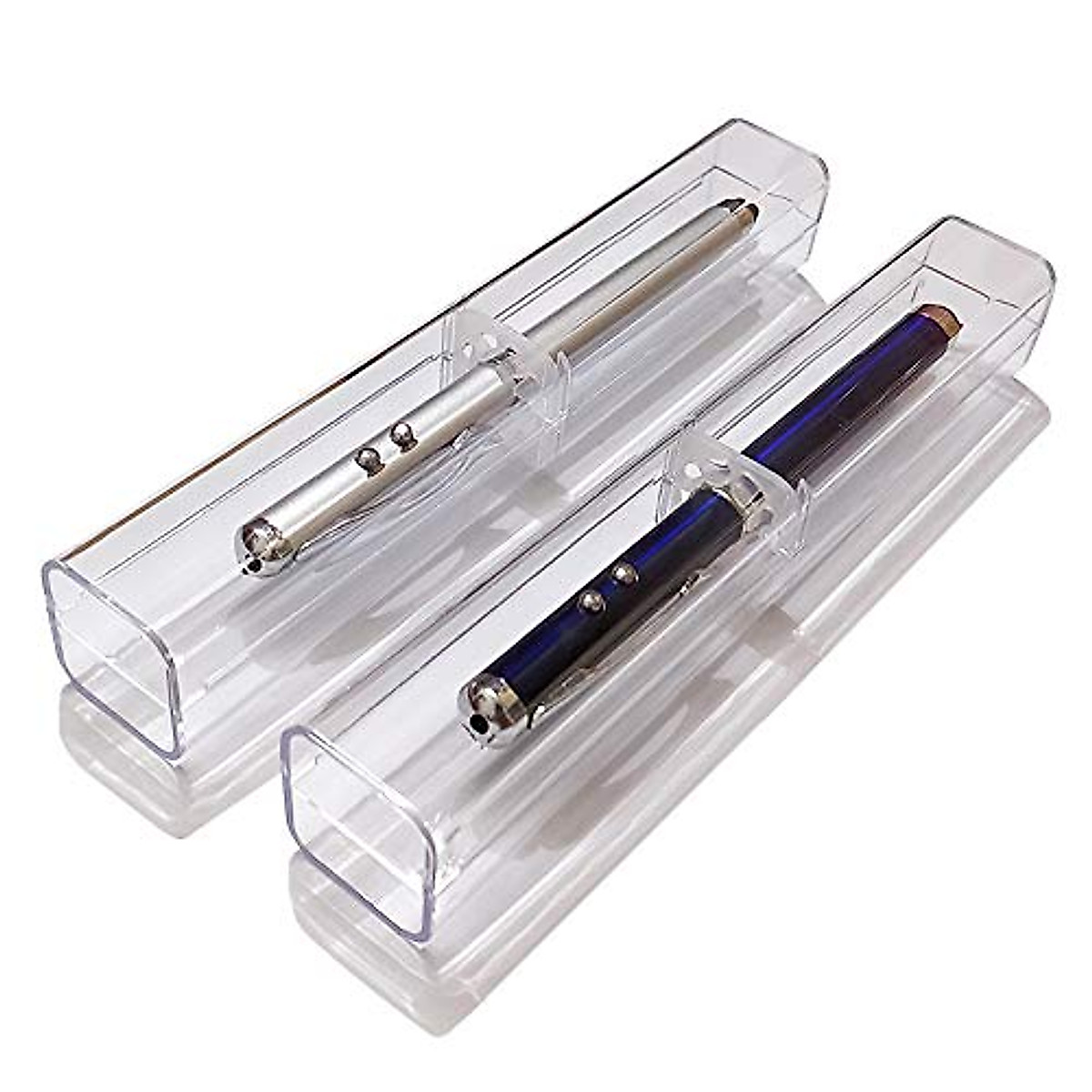 et Ballpoint pen,Touch Screen Pen,Multi function business teaching metal Flashlight white light stylus ball point pen four in one function (Silver)