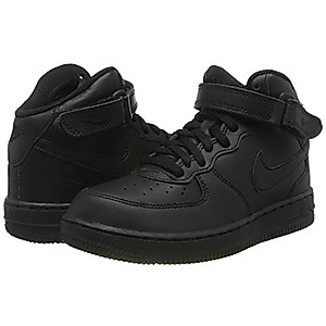 Nike Mens Air Force 1 Basketball Shoe, Black/Black, 12