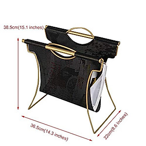 Magazine & Newspaper Baskets Magazine Rack Small Magazine Rack Magazine Storage Rack Desktop Debris Storage Basket Cosmetics Storage Rack U-Shaped Storage Rack Wrought Iron Bookshelf