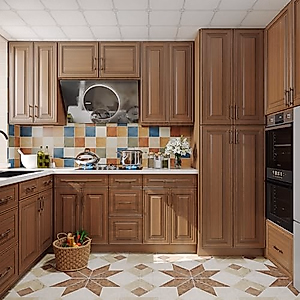 ROOMTEC 36" Assembled Bathroom Vanity Sink Cabinet & Kitchen Base Cabinet, Large Capacity Single Sink Storage with Soft-Close Doors & Decorative Drawer, Versatile for Bathrooms, Kitchens, Laundry