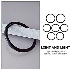 ERINGOGO Black Rings 7Pcs Crystal Singing Bowl Silicon Rubber O- ring for Singing Bowls Standing Black Washers