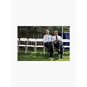 MAGNET Joe and Barack Have a Chat Magnetic Vinyl Car Bumper Sticker 5"