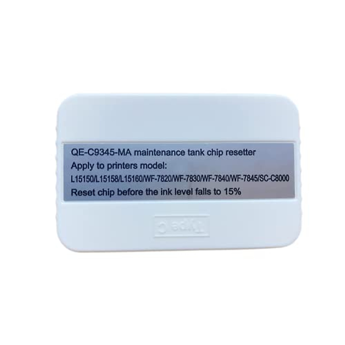 C9345 Maintenance Chip Resetter for Epson L15150 L15160 L15158 L15168 L6578 WF-7820 7830 7840 4830 4820 3820 ET-16150 16600 16650 (Maintenance Tank chip Resetter)