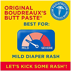 Boudreaux's Butt Paste Diaper Rash Ointment Original 2 oz (Pack of 2)
