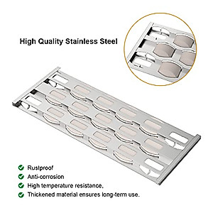 GLOWYE 16.5" Flame Tamers Ceramic Briquettes Replacement for Turbo 720-0057 CG3CKW CG4CKW CK4CKWN Elite CG3TDN CG5TDN XG3TCN XG4TDN 720-0057 Classic CG3TCN CG4TCN